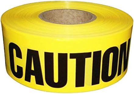 VIHM Non-Adhesive Premium Yellow Caution Tape 3 inch x 300 Safty Tape ...