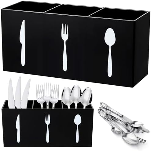 Amazon.com - Nuenen Silverware Drawer Organizer Spoon Fork Knife Holder ...