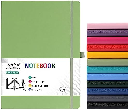 A4 Notebook - Notebook A4 with Premium Paper, Faux Leather Classic ...