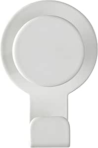 Wenko Blandas Wall Hook Matte White - Adhesive Hooks No Drilling ...