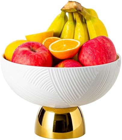 Amazon.com: CCATSIX Ceramic Fruit Bowl, 11 Inch Dinner Table and Tea ...