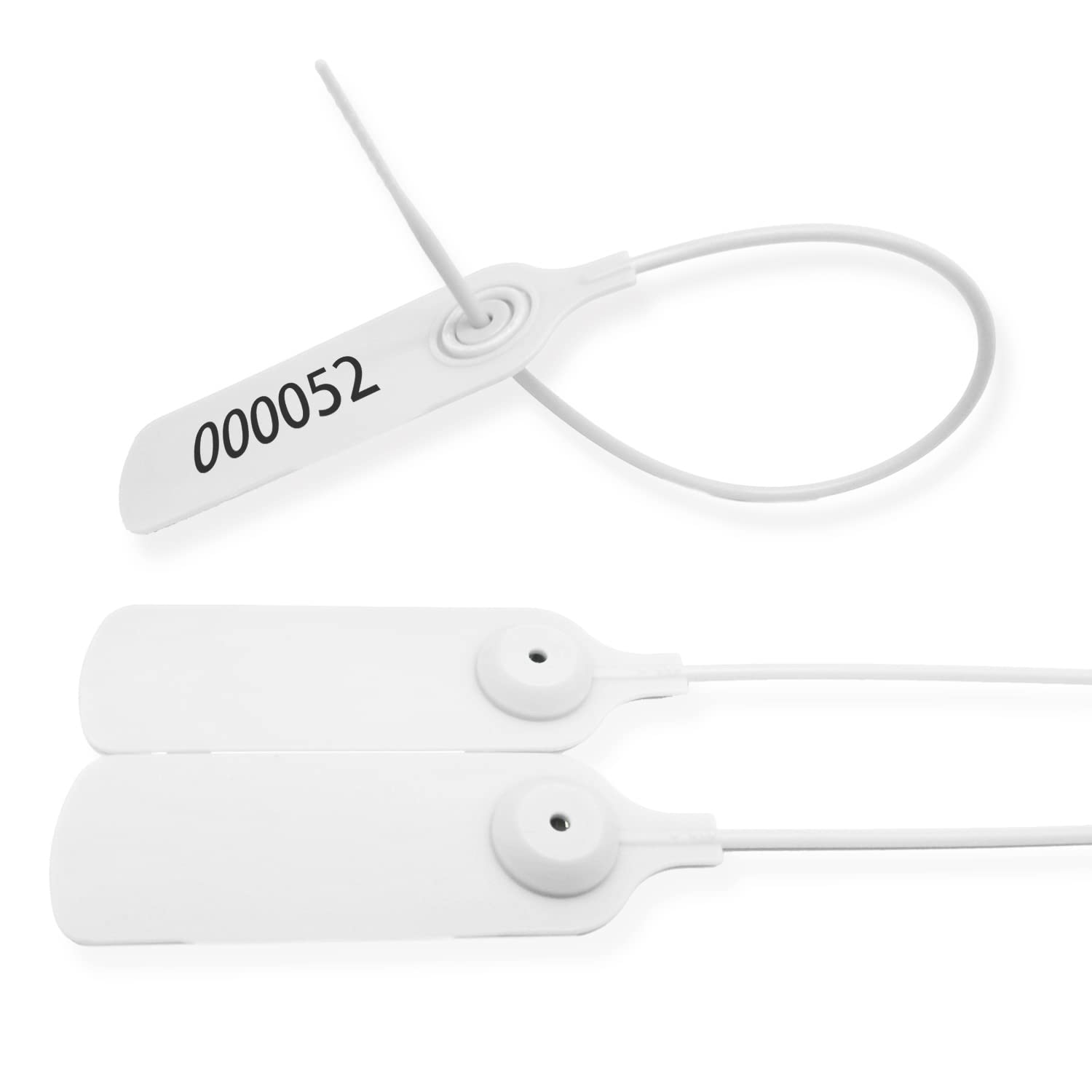 Amazon.com: 100 Plastic Tamper Seals,Security Tags Disposable Numbered ...