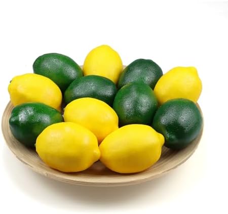 Amazon.com: 12 Pcs Fake Lemons Pack, Artificial Yellow Lemons for ...
