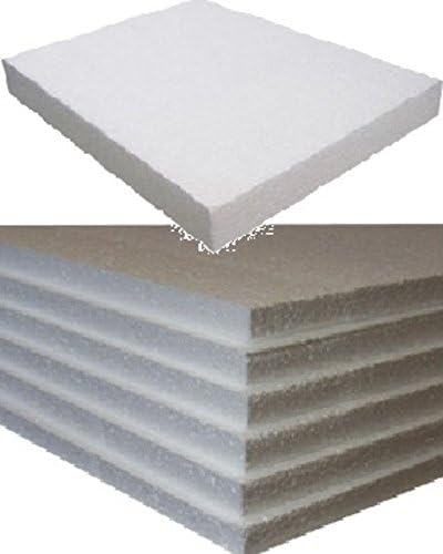 5 Small White Rigid Polystyrene Foam Sheets Boards Slabs - Size 600mm ...