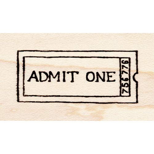 Beeswax Rubber Stamps Ticket Rubber Stamp : Amazon.in: Office Products