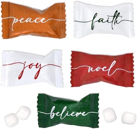 Amazon.com : Gift Boutique Christmas Butter Mint Candies Bags 100 Count ...