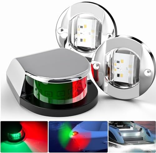Amazon.com: PSEQT Boat Navigation Lights LED Waterproof Marine Bow ...