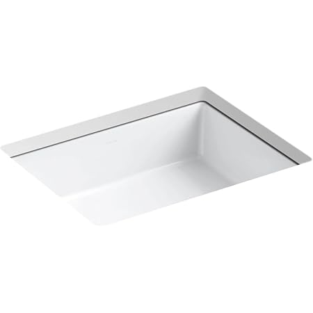KOHLER K-2882-0 Verticyl Undermount Bathroom Sink, White - Single Bowl ...