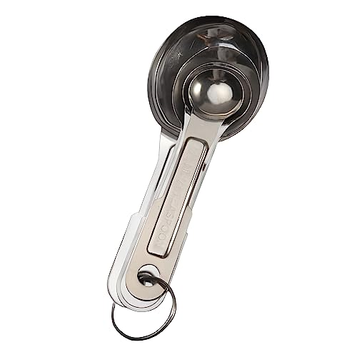 Buy ALLIVA 4-Piece Measuring Spoon Set Stainless Steel Baking Spoons ...