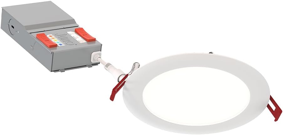 Juno WF6 ALO20 SWW5 90CRI MW M6 Round Baffle LED Downlight, 120 Volts ...