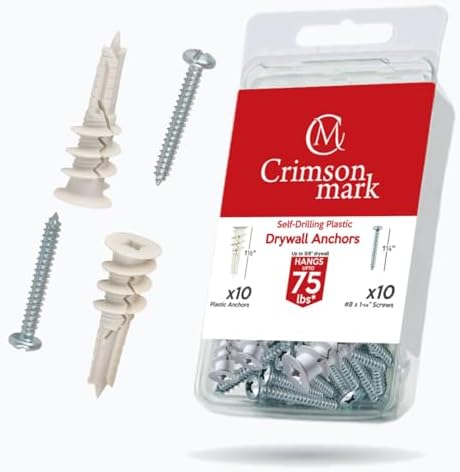 Amazon.com: Qualihome Drywall and Hollow-Wall Anchor Assortment Kit ...