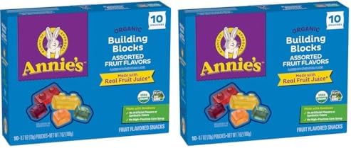 Amazon.com: Annie's Organic Building Blocks Fruit Flavored Snacks ...