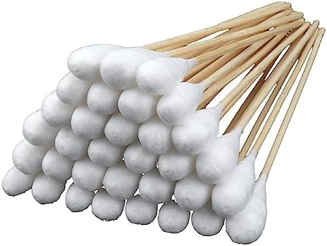 Amazon.com : 400Pcs Long Cotton Swab with Large Tip (20cm) Esthetician ...
