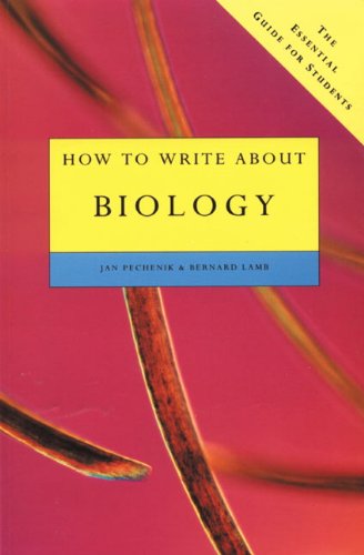 Amazon.com: How to Write about Biology: 9780582309227: Pechenik, J.: Books