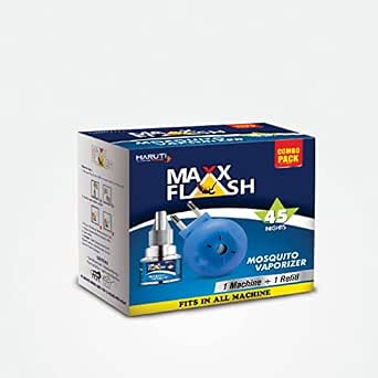 MAXX FLASH Liquid Vaporizer, Machine + 1 Refills (45ml) | Kills Dengue ...