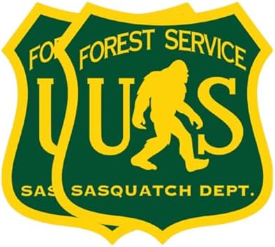 Amazon.com - eDesign 2-Pack US Forest Service Sasquatch Dept Vinyl ...