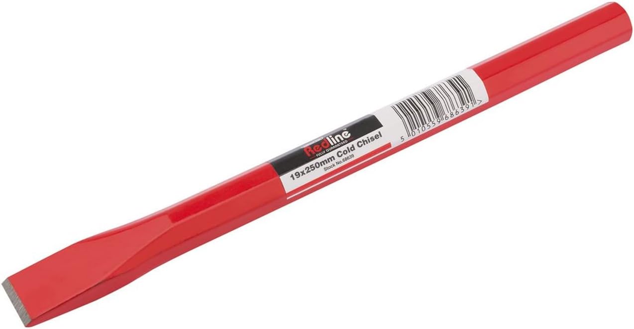 Draper Redline 68653 19 x 250 mm Cold Chisel with Hand Guard , Blue ...