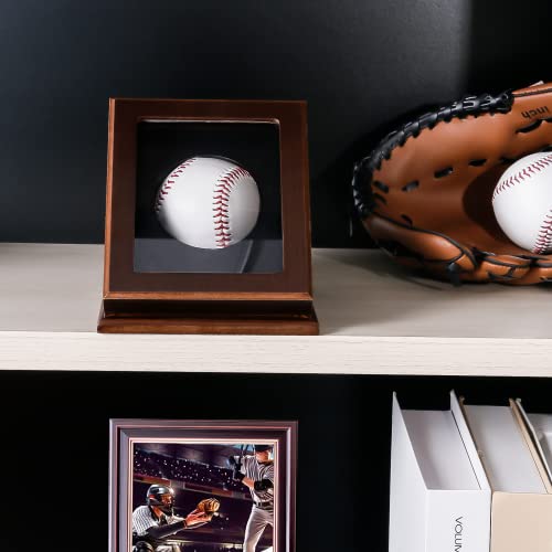 Snapklik.com : Baseball Display Case, Baseball Holders For Balls, Wood ...