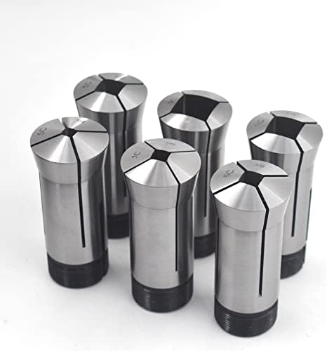 findmall 5C Square Collet 6 PC Set 1/4", 5/16",3/8",1/2",5/8",3/4" Fit ...