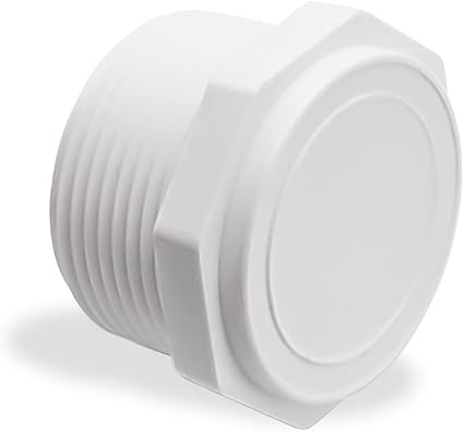 Amazon.com: Sch 40 3/4" PVC Male Threaded Pipe End Cap - MNPT Fitting ...