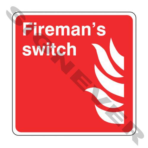 SIGN EVER Fireman's Switch Fire Exit Sign Boards For Hospital Office ...