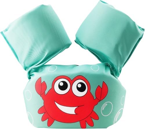 AUTOYSUR Baby Pool Float Fit 20-55 Lbs, Kids Swimming Float with Arm ...