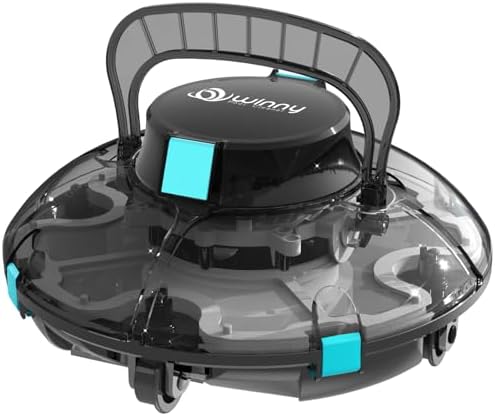 Cordless Robotic Pool Vacuum, Winny 200SE Pool Vacuum Cleaner with ...