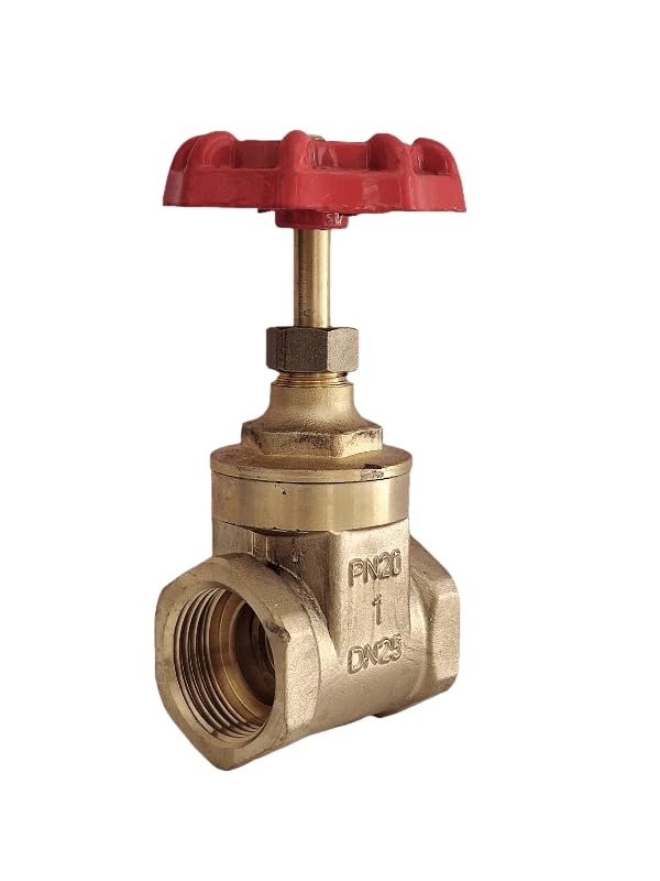 TrueMech DN20 Brass Gate Valve 1 Inch 25 mm | Heavy Rotary Gate Valve ...