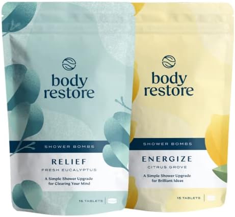 Amazon.com: Body Restore Shower Steamers Aromatherapy (15 Packs x 2 ...