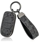 Amazon.com: For Ford Key Fob Cover with Keychain, Soft TPU and Leather ...