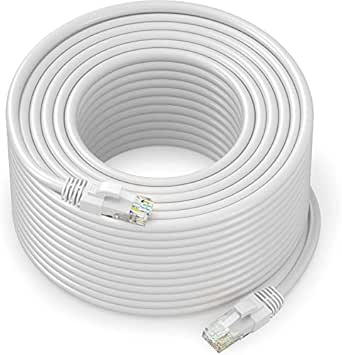 25 Meter CAT 6 Ethernet Patch Cable, RJ45 Computer Network Cord, Cat 6 Patch Cord LAN Cable UTP ...