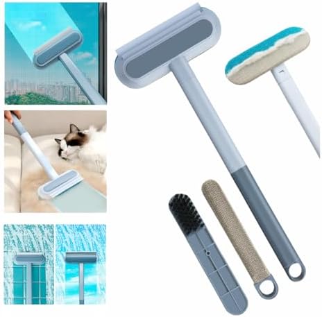Amazon.com: 4 in 1 Window Screen Cleaning Brush with Handle, Wet and ...