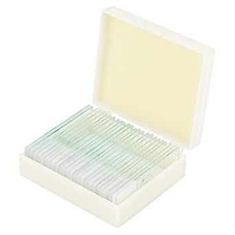 25pcs Microscope Slide Biology Glass Pre-made microscope Slides ...