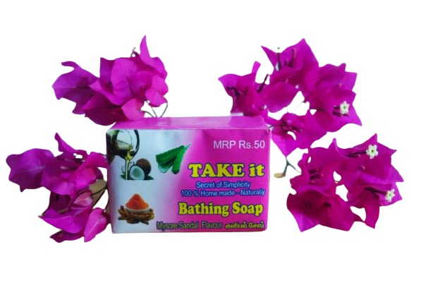 Buy TAKEIT BATHING SOAP (MYSORE SANDAL FLAVOR) Online at Low Prices in ...