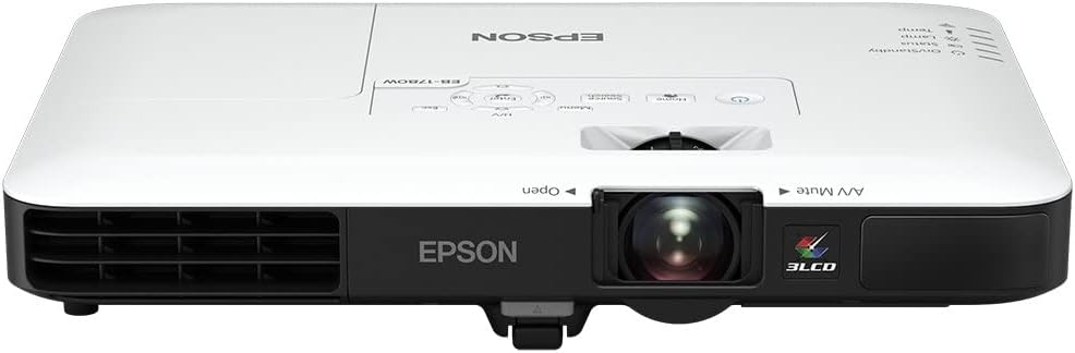 Epson EB-1780W Ultra Portable 3LCD Widescreen Business Projector, White ...