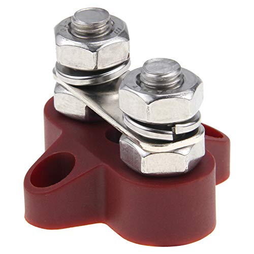 Snapklik.com : ZOOKOTO 2pcs DC 48V M8 (5/16) Dual Heavy-Duty Terminal ...