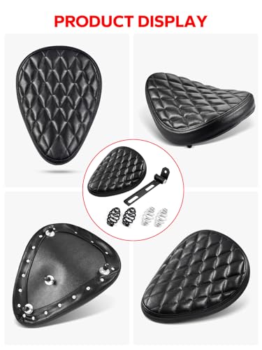 Snapklik.com : Bobber Seat Kit 3 Solo Seat Barrel Type Springs Mount ...