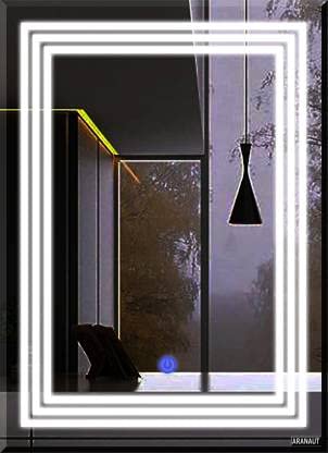 Buy ARANAUT Rectangular Shaped Mirror, LED Illuminated Vanity Mirror with Touch Sensor, Wall ...