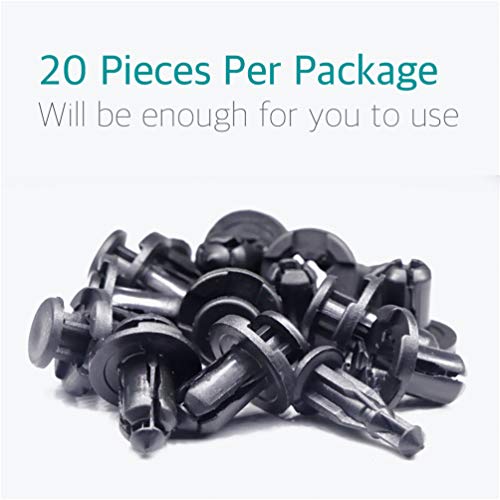 Snapklik.com : 20 Pcs Bumper Engine Cover Fender Grille Push-Type ...