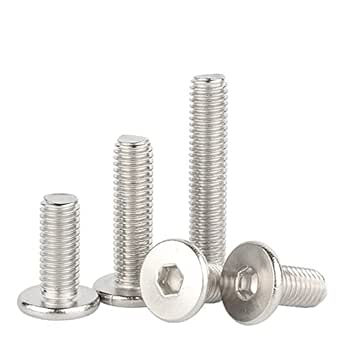 Amazon.co.jp: M2 M2.5 M3 M4 M5 M6 M8 M10 M12 304 Stainless Steel Hex Socket Ultra Thin Flat ...