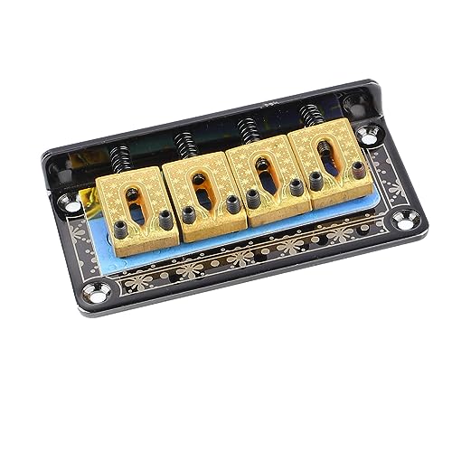 Guitar Fixed Bridge, Hardtail Saddle Bridge for 4 String Ukulele, Metal ...