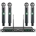 Amazon.com: Phenyx Pro Wireless Microphone System, 4-Channel UHF Wireless Mic, Fixed Frequency ...