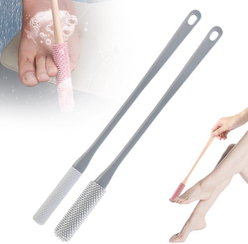 Amazon.com : Toe Gap Cleaning Brush, Long Handled Silicone Toe Cleaner ...