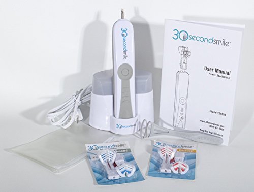 30 Second Smile Platinum Rechargeable Electric Toothbrush with Dual ...