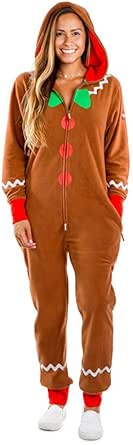 Amazon.com: pagoaxn Gingerbread Man Costume Women Christmas Gingerbread ...
