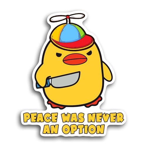 Amazon.com: Peace Was Never An Option Sticker Vinyl Die Cut Sticker for ...