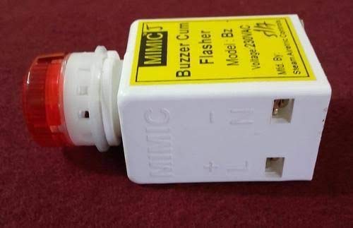 Mimic Buzzer Cum Flasher Red 230V Dc (BZ 230V Dc) : Amazon.in ...