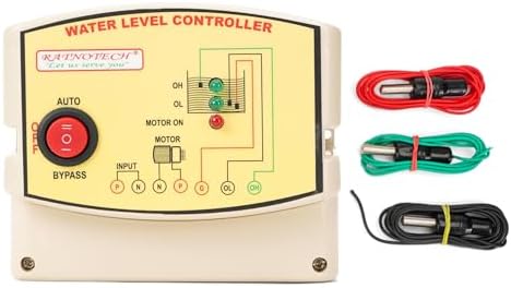 Microtail Fully Automatic Water Level Controller with Dry Run Protection with sensors. : Amazon ...