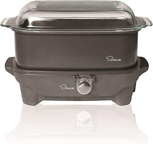 Amazon.com: Pro Chef PCS600 6-Quart Oblong-Shaped Slow Cooker with Deep ...