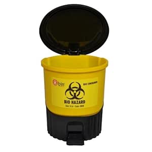 Color Coded - HDPE Plastic Dustbin-Garbage Bin 9Ltr - 10Pcs : Amazon.in ...